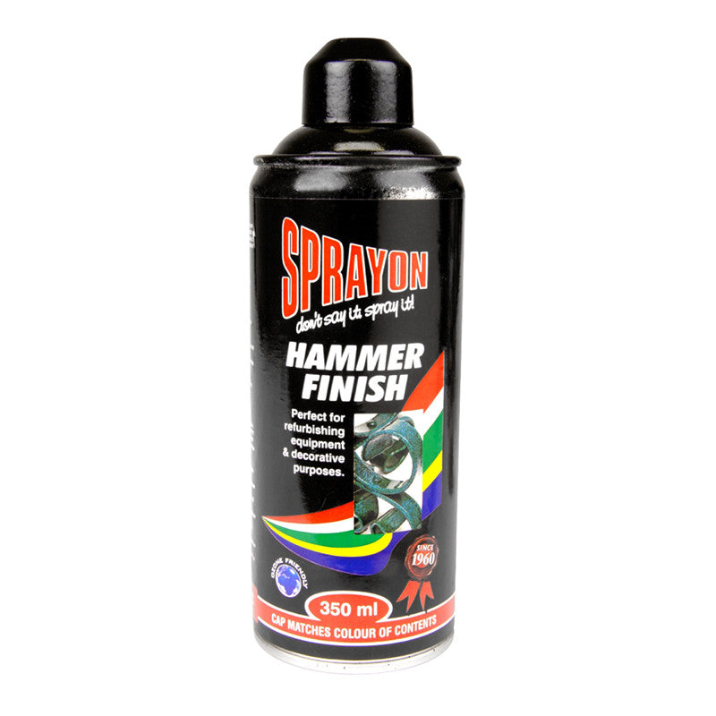 Sprayon Hammer Finish Spray Paint 350ml Black – GroPlus